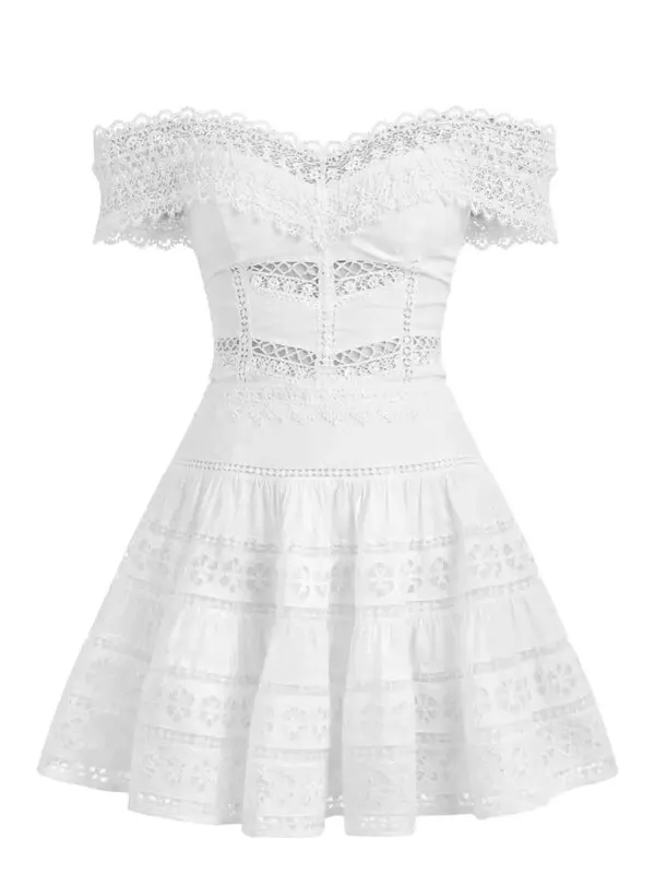 Charo Ruiz Ibiza Elisette Lace-detail Top - White