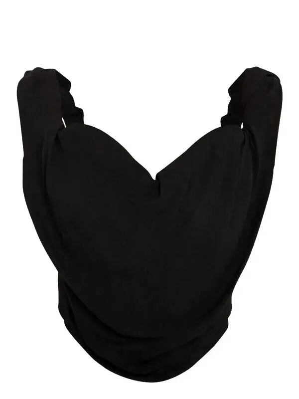 VIVIENNE WESTWOOD Sunday Draped Top - Black