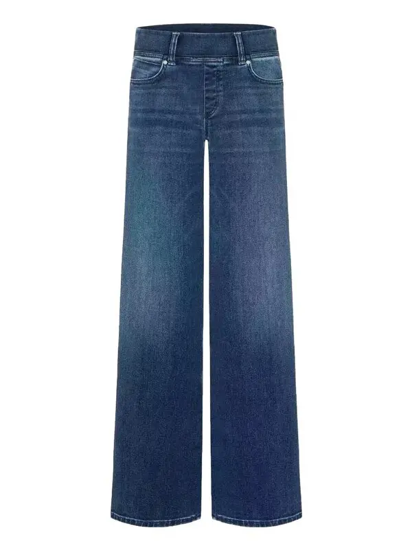 CAMBIO Wide-leg Jeans With Elasticated Waist - Blue