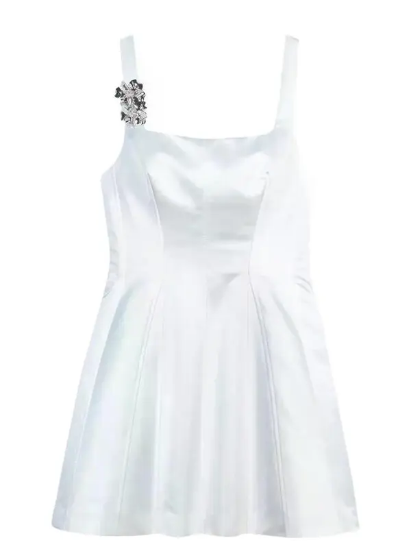 Maje Embellished Mini Dress - White