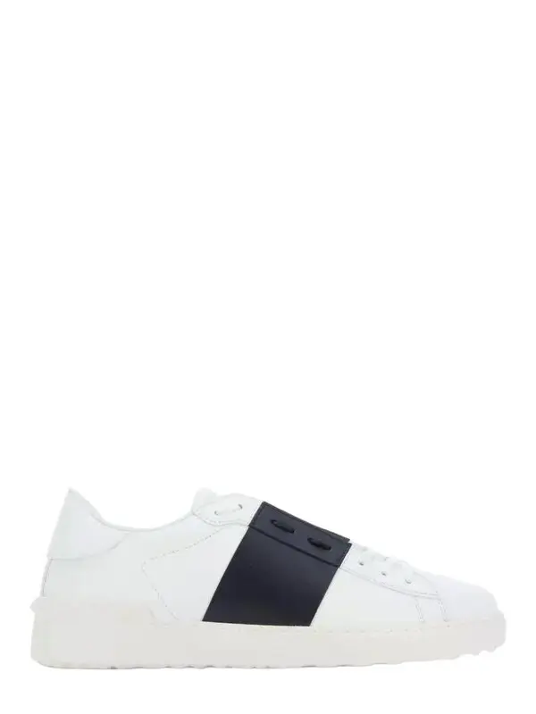 Valentino Garavani Leather Band Open Sneakers - White