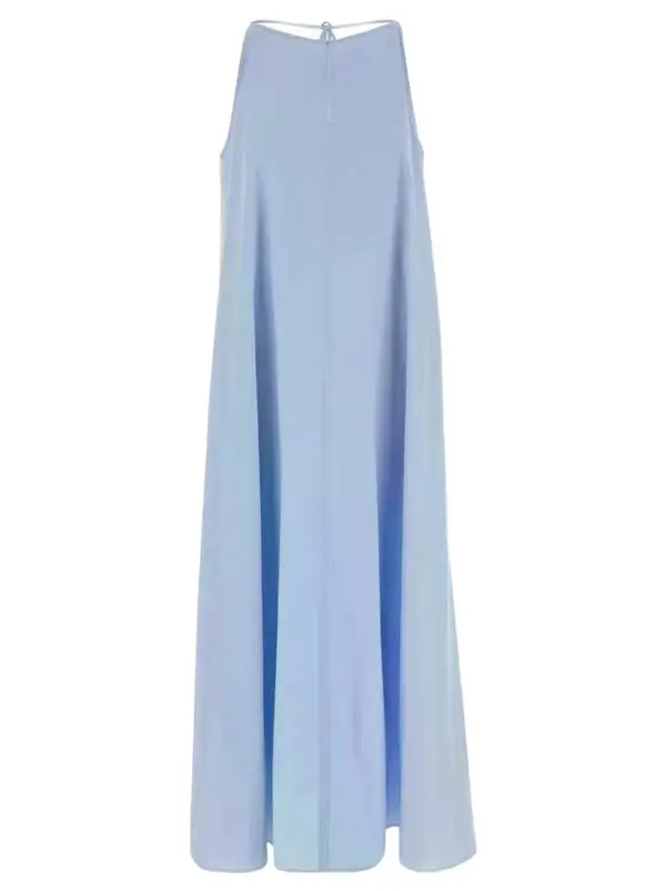 Agnona Sleeveless Cotton Midi Dress - Blue