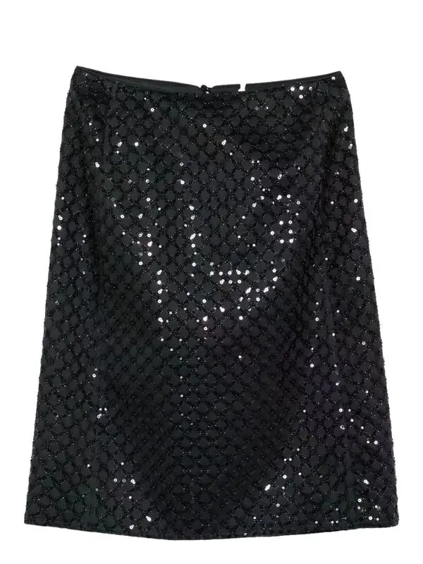 Dorothee Schumacher Patterned A-line Midi Skirt - Black