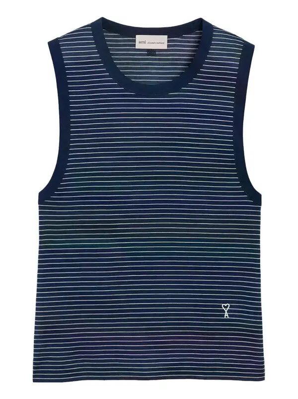 Ami Striped Tank Top - Blue