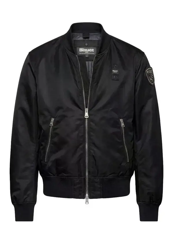 BLAUER. Bomber Jacket - Black
