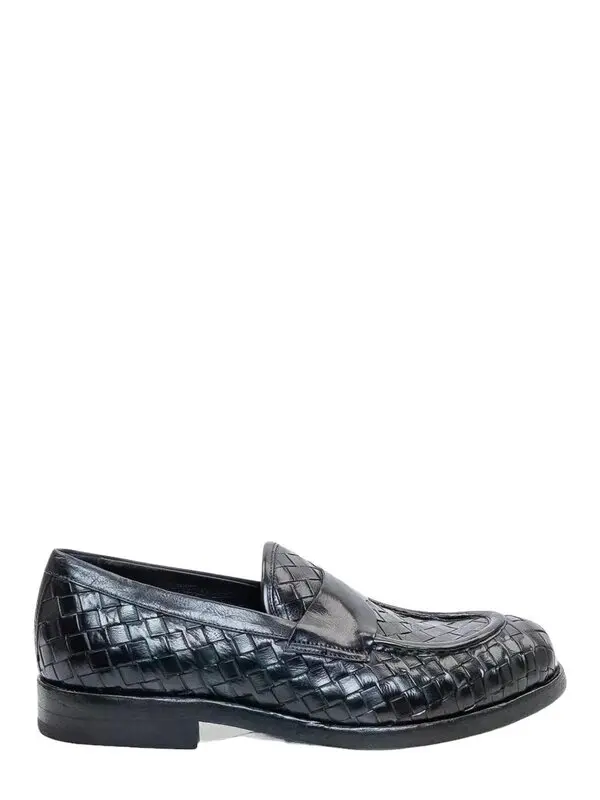 DUCANERO Woven Leather Loafers - Blue
