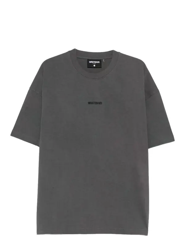WRSTBHVR Pinstripe T-shirt - Grey