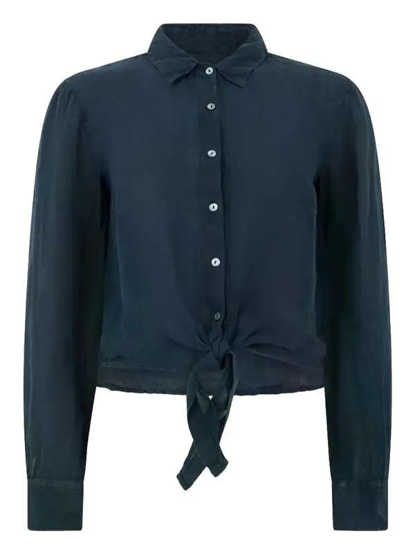 120% Lino Buttoned Shirt - Blue