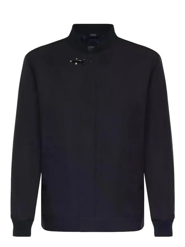 FAY Toggle-fastening Jacket - Blue