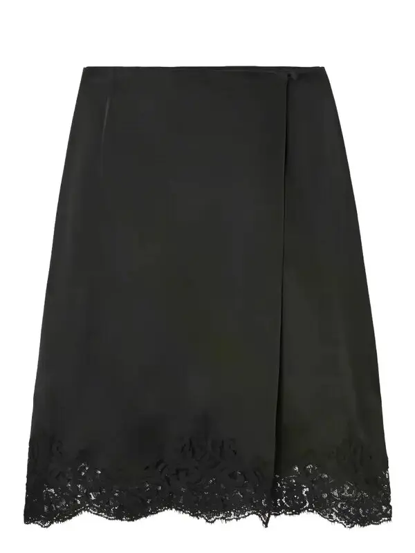 Stella McCartney Iconic Lace-trim Mini Skirt - Black