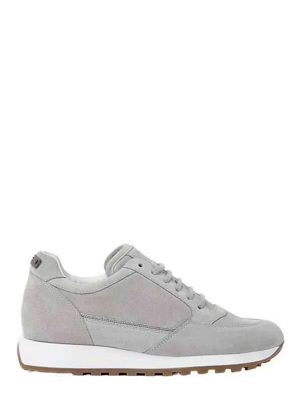 Peserico Panelled Lace-up Sneakers - Grey