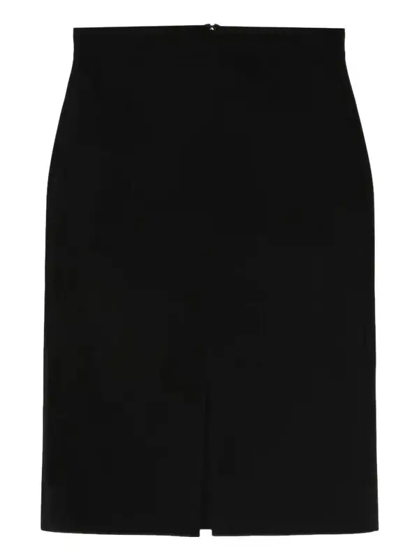 JOSEPH Safir Split Midi Skirt - Black