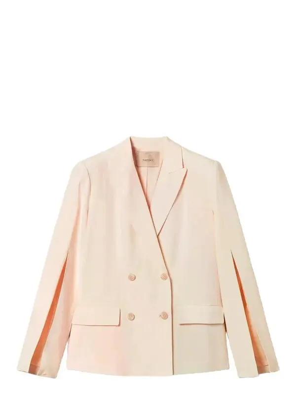 TWINSET Double-breasted Blazer - Pink