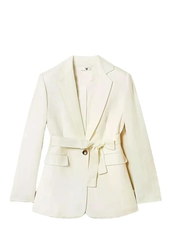 TWINSET Belted Blazer - White