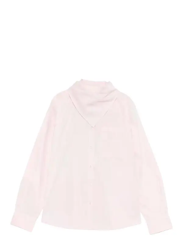 Maje Long-sleeve Shirt With Chest Pocket - Pink