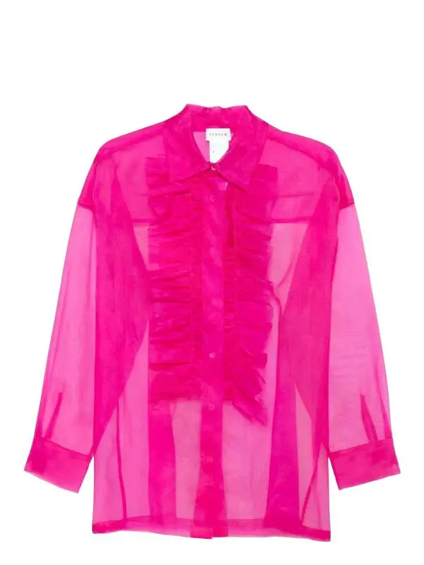 P.a.r.o.s.h Shake Ruffled Blouse - Pink