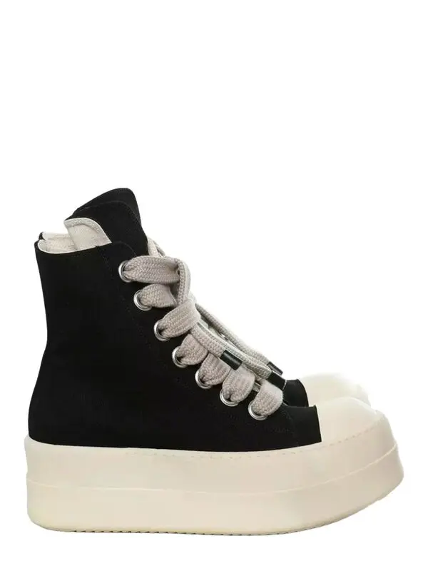 Rick Owens Platform High-top Sneakers - Black