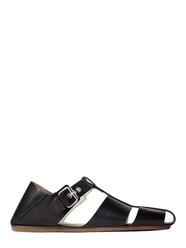LEMAIRE Buckle Fisherman Sandals - Black