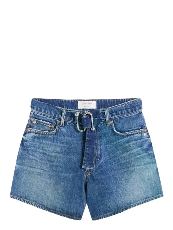 Sportmax Medio Frayed Shorts - Blue