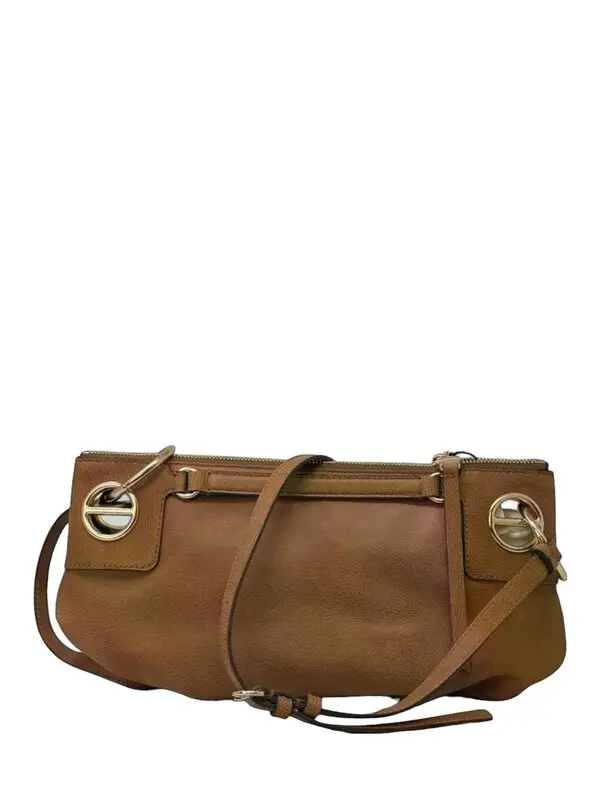 Borbonese Crossover Ring Shoulder Bag - Brown