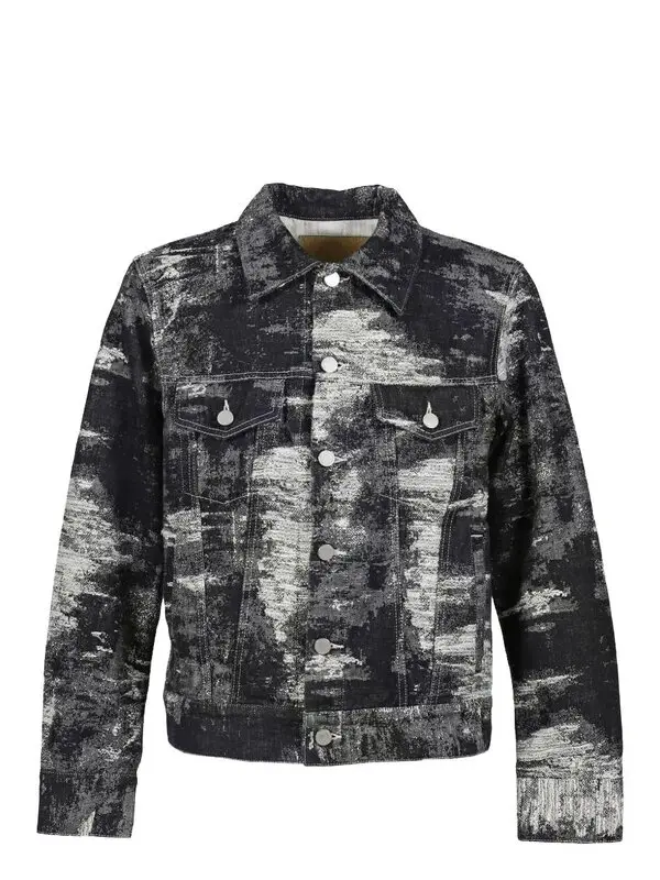 TAAKK Bleached Buttoned Jacket - Black