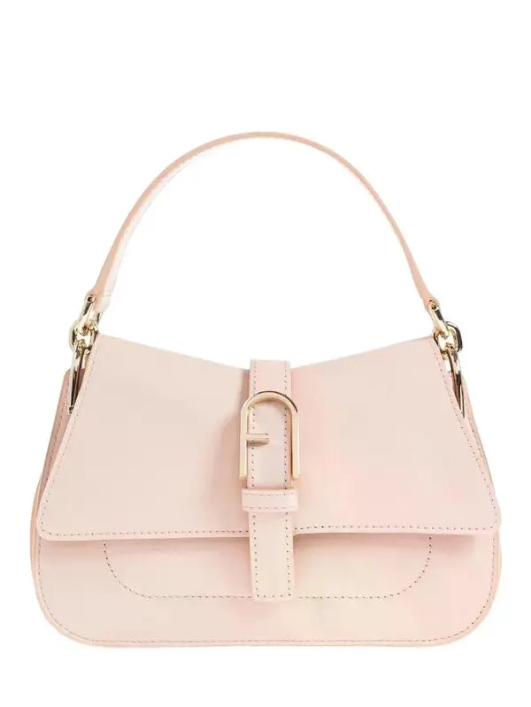 Furla Mini Flow Buckle Leather Tote - Pink