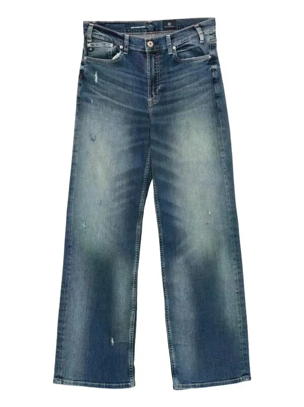 Ag Baggy Wide Leg Jeans - Blue