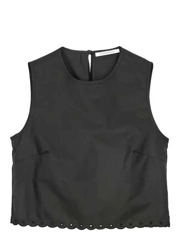 Cecilie Bahnsen Broderie Anglaise Top - Black