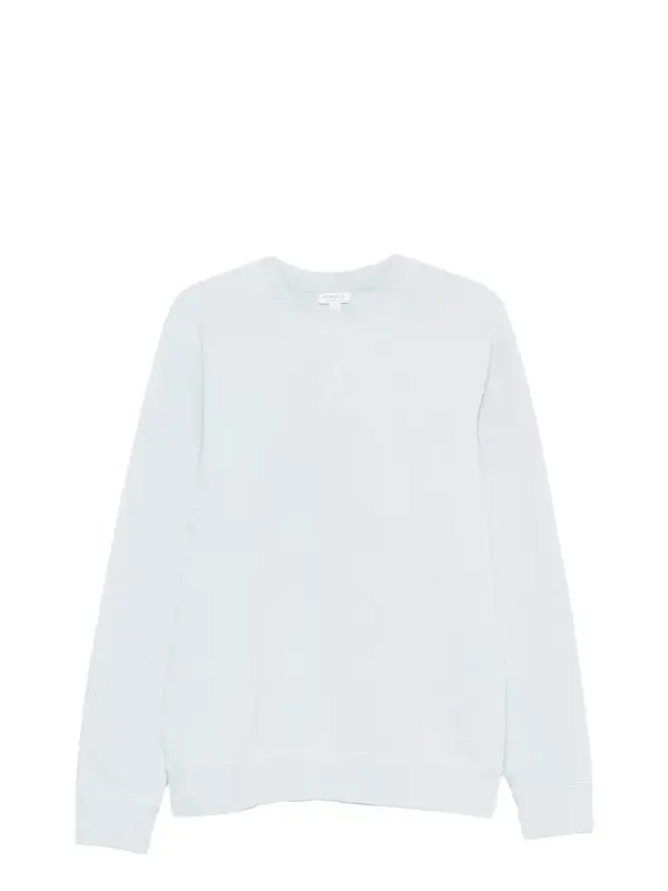 Sunspel Round-neck Sweatshirt - Blue