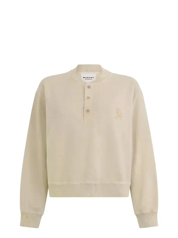 MARANT ETOILE Embroidered Logo Sweatshirt - Neutrals