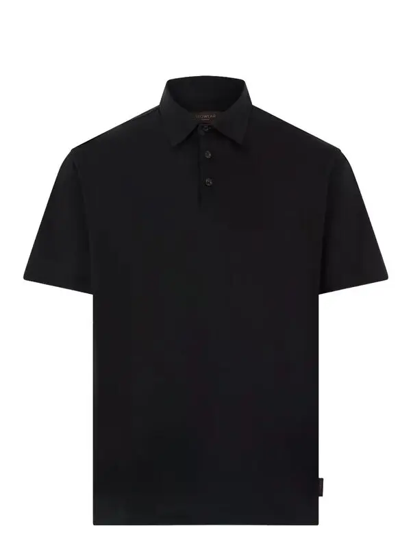 SLOWEAR Short-sleeve Polo Shirt - Black