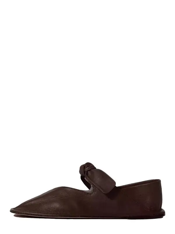 Hereu Llasada Bow-detail Ballet Flats - Brown