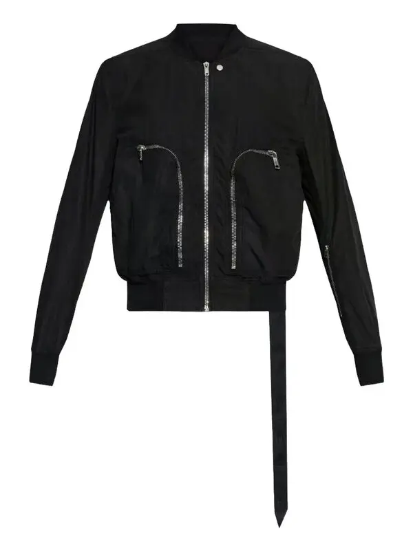 Rick Owens Zip Pocket Bomber Jacket - Black