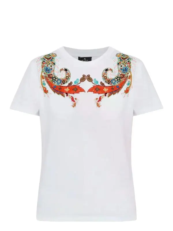 Etro Paisley-print T-shirt - White