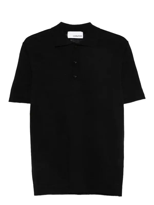 COSTUMEIN Short-sleeve Polo Shirt - Black