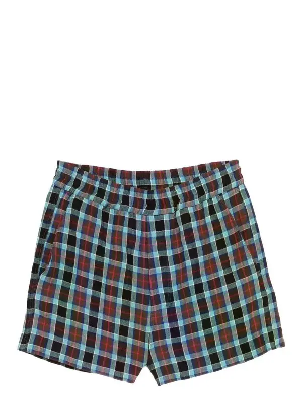 NAMACHEKO Leonida Checked Shorts - Blue