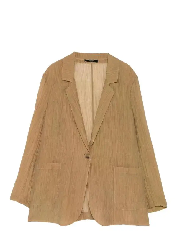 Seventy Notched-lapel Textured Blazer - Neutrals