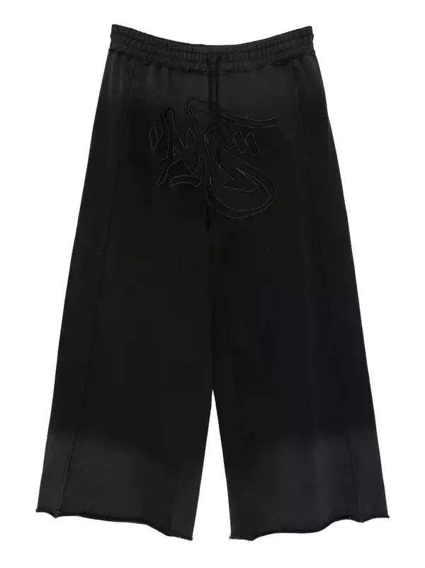 ALIS Mikheil Embroidered Wide Trousers - Black