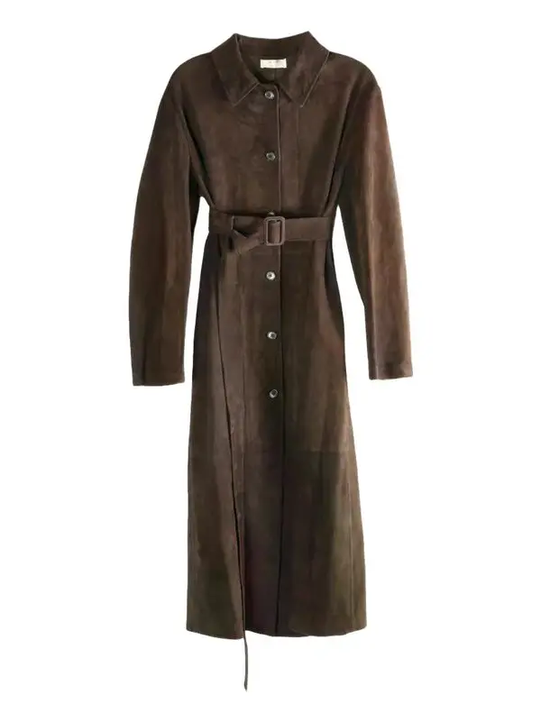 THE ROW Belted Coat - Brown
