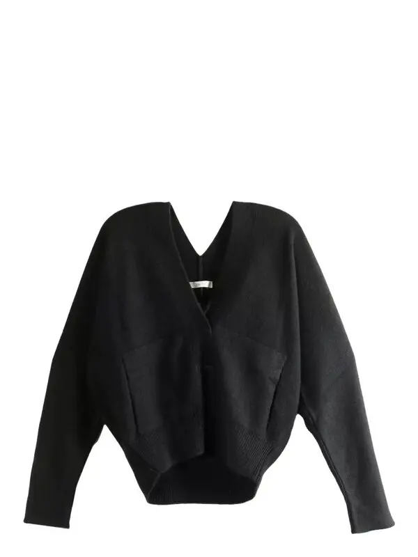 THE ROW Pocket V-neck Cardigan - Black