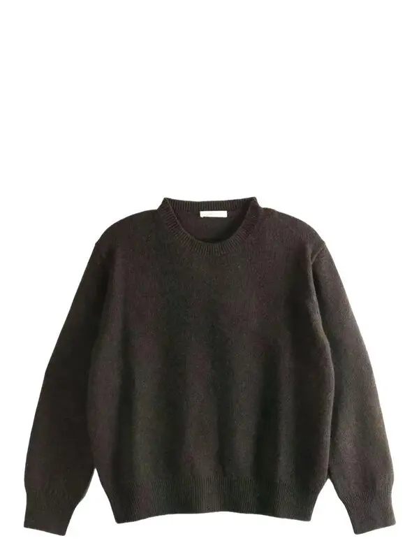 THE ROW Crew-neck Long-sleeve Sweater - Brown