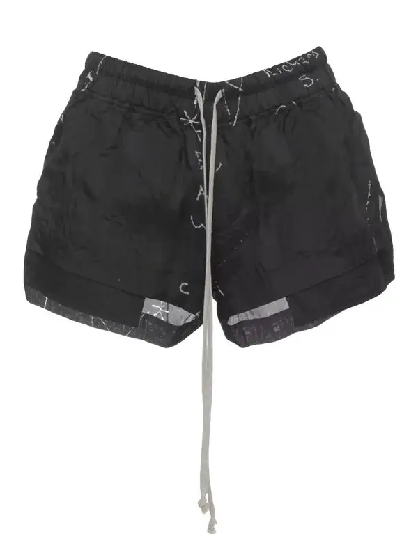 Rick Owens Drawstring-waist Shorts - Black