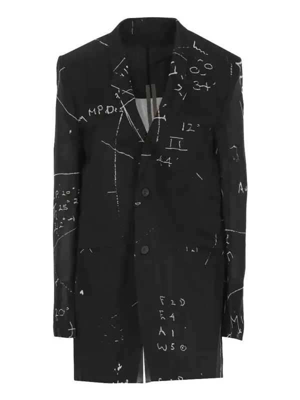 Rick Owens Concordian Blazer - Black