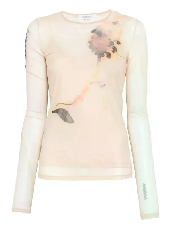 Sportmax Floral Top - Neutrals