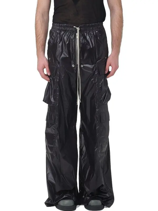 Rick Owens Wide Leg Cargo Pants - Black