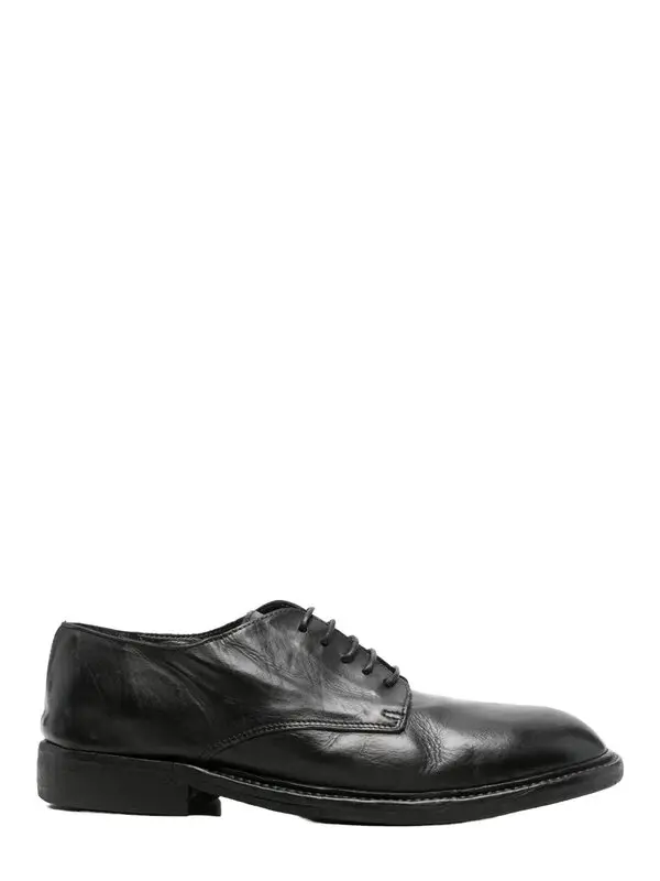 Moma Leather Lace-up Shoes - Black