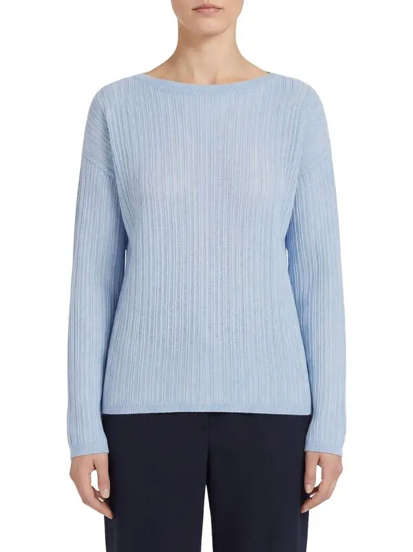 ALLUDE Pullover Sweater - Blue