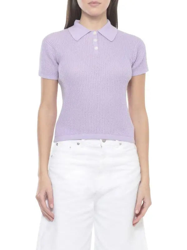 Guest In Residence Polo Shirt - Lilac