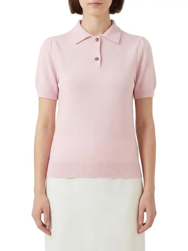 ALLUDE Polo Shirt - Pink