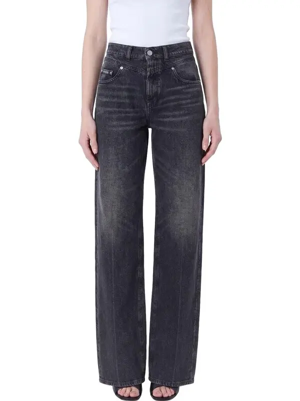 ARMARIUM Wide-leg Cotton Jeans - Black